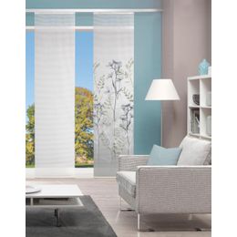 Schiebegardine Vision S "HELVIN" Gr. 1, grau, B:60cm H:260cm, Polyester, Gardinen, Schiebevorhang digitalbedruckt HELVIN