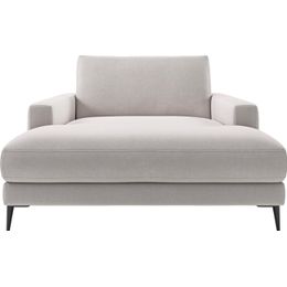 Chaiselongue Home Affaire "Downtown Loungem&ouml;bel zum Relaxen, B/T/H: 132/170/84 cm", beige (creme), B:132cm H:84cm T:170cm, 100% Polyester, Sofas, Chaiselongue, auch in Boucl&eacute;, Cord und Easy care - leicht mir Wasser zu reinigen