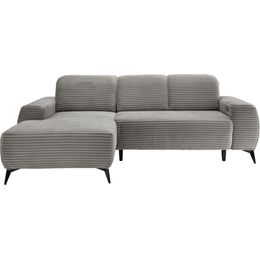 Ecksofa Home Affairegrau, 100% Polyester, Sofas, "Lioni"