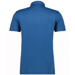 Poloshirt Ragman, Herren, Gr. S, blau (blau, 717), Baumwolle, regular fit, ohne Ausschnitt, Shirts