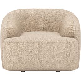 Sessel Home Affaire "Nergal, B/T/H, 120/110/81 cm", grau (taupe), B:120cm H:81cm T:110cm, 100% Polyester, Sessel, Sessel, Gro&szlig;er Sessel mit Wellenunterfederung, in verschiedenen Farben