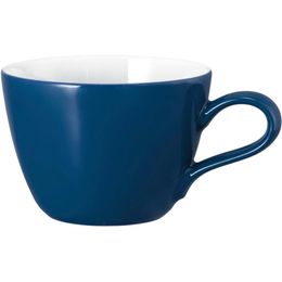Tasse Seltmann Weiden "Life Fashion", weiß (classic blau, weiß), H:6,3cm Ø:9cm, Porzellan, Trinkgefäße, Tasse, Kaffeeobertasse 0,24 l