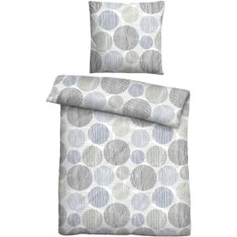 Bettw&auml;sche "0560988", sturmgrau, B/L: 135cm x 200cm, 1 Stk., 1 Stk., Microfaser, B/L: 80cm x 80cm, 2 Stk., Microfaser, Obermaterial: 100% Polyester, CASTELL - MARKENBETTW&Auml;SCHE, Bettw&auml;sche, Bettw&auml;sche, feiner Glanz + weicher Griff, pflegeleicht, ganzj&auml;hrig einsetzbar, RV