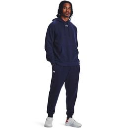 Jogginghose Under Armour "UA Rival Fleece Jogginghose", Herren, Gr. S, N-Gr, blau, Obermaterial: 80% Baumwolle, 20% Polyester, Hosen Jogginghose