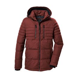 G.I.G.A. by Killtec Steppjacke "GW 28 MN QLTD JCKT", Herren, Gr. 3XL, rot (feuerrot), Oberstoff: 88% Polyester, 12% Baumwolle, Futter: 100% Polyester (recycelt), Wattierung: 100% Polyester, G.I.G.A. DX BY KILLTEC, Jacken Steppjacke, Winddichte, wasserabweisende Steppjacke mit abnehmbarer Kapuze