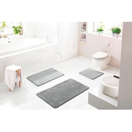 Badematte Batex "Lana", grau, H:27mm, Polyacryl, Badematten, Badematte, extra weiches und pflegeleichtes Garn