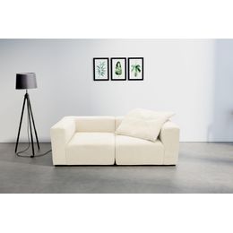 2-Sitzer Home Affaire "Utvik bestehend aus 2 Eckelementen", beige (creme), B:26cm H:69cm T:108cm, 100% Polyester, Sofas, bestehend aus einzelnen Modulen f&uuml;r individuelle Zusammenstellung