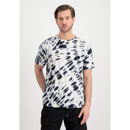 T-Shirt Alpha Industries "Tie Dye T-Shirt", Herren, Gr. S, schwarz, Obermaterial: 100% Baumwolle, Shirts T-Shirt