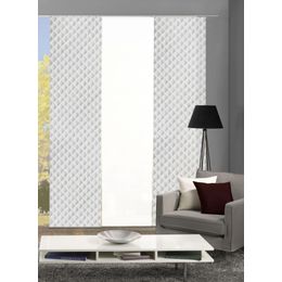 Schiebegardine Home Wohnideen "MARPENT 3er SET" Gr. 1, grau, B:60cm H:245cm, Polyester, Gardinen, Schiebevorhang Digidruck 3er Set MARPENT