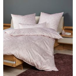 Bettw&auml;sche Janine "Milano 4510845108 08 155x200,80x80", rosa (ros&eacute;), B/L: 155cm x 220cm, 1 Stk., 1 Stk., Mako-Satin, B/L: 80cm x 80cm, Mako-Satin, Obermaterial: 100% Baumwolle, Bettw&auml;sche, Bettw&auml;sche, mit Rei&szlig;verschluss