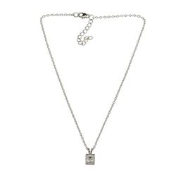 Kette mit Anh&auml;nger "Laurina", Damen, Gr. onesize, Metall, silber, Collezione Alessandro, Halsketten, mit kleinem Stein