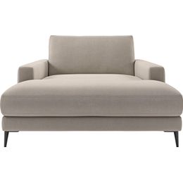 Chaiselongue Home Affaire "Downtown Loungem&ouml;bel zum Relaxen, B/T/H: 132/170/84 cm", grau (taupe), B:132cm H:84cm T:170cm, 100% Polyester, Sofas, Chaiselongue, auch in Boucl&eacute;, Cord und Easy care - leicht mir Wasser zu reinigen