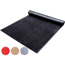 L&auml;ufer "Schmutzfangl&auml;ufer CLEAN, Made in Belgium", schwarz, B:90cm H:9mm L:600cm, Polyamid, PRIMAFLOR-IDEEN IN TEXTIL, Teppiche, Schmutzfangl&auml;ufer, Schmutzfangmatte, Uni Farben, strapazierf&auml;hig, rutschhemmend, waschbar