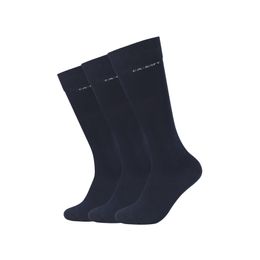 Socken Camano "ca-soft", Damen, Gr. 39-42, blau (navy), Baumwolle, Elasthan, Polyamid, unifarben, normal, Socken Socken, mit langer Form
