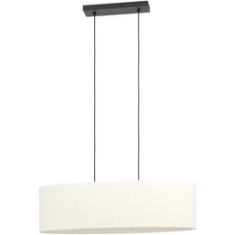 EGLO Hängeleuchte "FEBRES Pendellampe - Stahl - E27 - 2X60W - IP20", schwarz, 2, H: 110cm, 1 Stk., Leuchten, Hängeleuchte