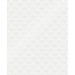 Vliestapete SUPERFRESCO EASY "Ecailles Gatsby", wei&szlig;, B:0,52m L:10,05m, Vlies, Tapeten, Art Deco 10 m x 0.52 m