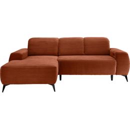 Ecksofa Home Affaireterrakotta, 100% Polyester, Sofas, "Lioni"