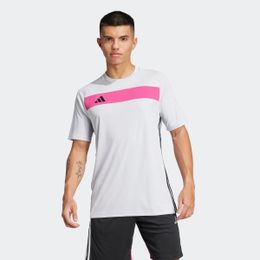 Fu&szlig;balltrikot adidas Performance "TIRO ES JSY", Herren, Gr. XL, grau (clear grau, real magenta), Obermaterial: 100% Polyester, Rundhals, Trikots Fu&szlig;balltrikot