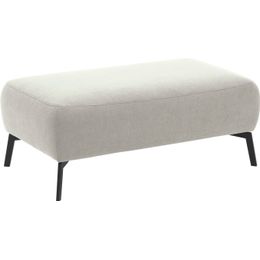 Polsterhocker Home Affaire "Bellini", wei&szlig;, B:111cm H:47cm T:65cm, Luxus-Microfaser weich (98% Polyester, 2% Nylon);Easy Care (100% Polyester), Hocker, Polsterhocker, passend zur Serie "Bellini", Easy Care-Bezug mit Wasser reinigbar