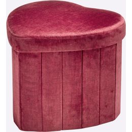 Hocker, bordeaux, B:39cm H:33cm T:39cm, Hocker, Hocker