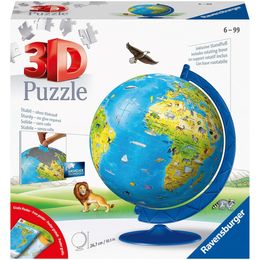 Puzzleball RAVENSBURGER "Kinderglobus in deutscher Sprache", bunt, Puzzles, KinderB:20cm H:20cm Ø:20cm, Kunststoff, Motiv, Made in Europe, B:20cm H:20cm Ø:20cm
