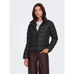 Steppjacke Only "ONLRUBY QUILTED DOWN JACKET OTW", Damen, Gr. L, schwarz, Web, Obermaterial: 100% Nylon, unifarben, regular fit, Jacken Steppjacke