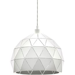 Eglo H&auml;ngeleuchte "ROCCAFORTE", wei&szlig;, 1, &Oslash; 30cm H: 110cm, 1 Stk., Leuchten, H&auml;ngeleuchte - H110 x &Oslash;40 cm - 1X60W exkl., H&auml;ngeleuchte