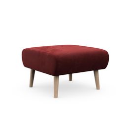 Polsterhocker Home Affaire "Swift", rot (bordeaux), B:75cm H:44cm T:68cm, 100% Polyester, Hocker, Polsterhocker, passend zur Serie "Swift", B/T/H: 75/68/44 cm