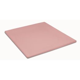 Spannbettlaken Cinderella "Jersey", rosa, B:140cm, Jersey, Obermaterial: 100% Baumwolle, Bettlaken, Spannbettlaken, B&uuml;gel- und kn&ouml;tchenfrei