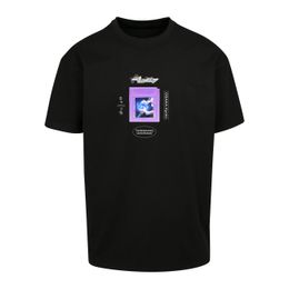T-Shirt MisterTee "MisterTee Unisex Catch Em Oversize Tee", Damen, Gr. L, schwarz, 100% Baumwolle, unifarben, oversize, Rundhals, Shirts T-Shirt