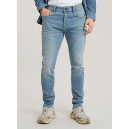 G-Star Raw Regular-fit-Jeans G-STAR "Revend Skinny Jeans", Damen, Gr. 29, Länge 30, lt indigo aged, Obermaterial: 7% Elastomultiester, 1% Elasthan, Jeans