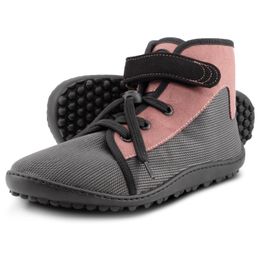 Barfußschuh Leguano "LEGUANITO SCIPPO", Jungen, Gr. 32, dunkelgrau, rosa, Textil, Schuhe Barfußschuh