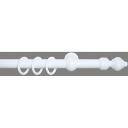 Vorhangstange GOOD LIFE "Trend" Gr. 2, wei&szlig;, L:140cm &Oslash;:28mm, Kunststoff, Metall, Gardinenstangen