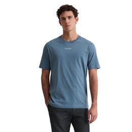Marc O'Polo T-Shirt MARC O'POLO "aus reiner Bio-Baumwolle", Damen, Gr. M, stormy blau, Obermaterial: 100% Baumwolle, unifarben, Basic, regular fit, Rundhals, Shirts T-Shirt