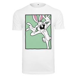 T-Shirt Merchcode "Merchcode Herren Looney Tunes Bugs Bunny Funny Face Tee", Damen, Gr. 4XL, wei&szlig;, 100% Baumwolle, bedruckt, normal, Rundhals, Shirts T-Shirt