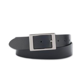 Bernd G&ouml;tz Lederg&uuml;rtel BERND G&Ouml;TZ "Lederg&uuml;rtel mit eleganter Rechteckschlie&szlig;e", Damen, Gr. 80, schwarz, Rindsleder, G&uuml;rtel Lederg&uuml;rtel