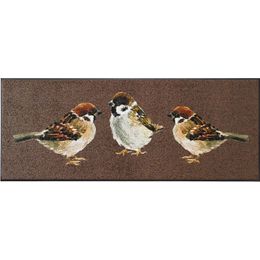 Fu&szlig;matte Gr. 1, braun, B:60cm H:7mm L:40cm, Kunstfaser, Polyamid, Teppiche, Fu&szlig;matte