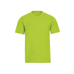 T-Shirt TRIGEMA "TRIGEMA T-Shirt DELUXE Baumwolle", Herren, Gr. M, gelb (lemon), 100% Baumwolle, Basic, Shirts T-Shirt