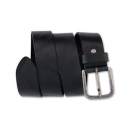 Bernd G&ouml;tz Lederg&uuml;rtel BERND G&Ouml;TZ "Lederg&uuml;rtel mit rustikalem Look und Schattenkanten", Herren, Gr. 105, schwarz, Rindsleder, G&uuml;rtel Lederg&uuml;rtel