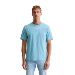 Marc O'Polo MARC O'POLO Damen T-Shirt "aus reiner Bio-Baumwolle"blau dawn, Basic, Gr. M, unifarben, Obermaterial: 100% Baumwolle, Shirts