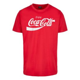 Merchcode Damen T-Shirt "Merchcode Herren Coca Cola Logo Tee"cityrot, Gr. M, unifarben, 100% Baumwolle, Shirts