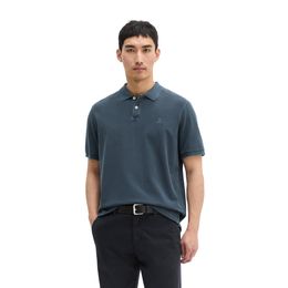 Marc O'Polo Poloshirt MARC O'POLO "aus Bio-Baumwolle", Herren, Gr. M, blau (navy teal), Obermaterial: 100% Baumwolle, unifarben, skinny fit, Strickb&uuml;ndchen, Shirts