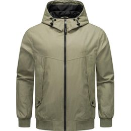 Outdoorjacke Ragwear "Tyller", Herren, Gr. L (52), gr&uuml;n (olivgr&uuml;n), Material: 74% Baumwolle, 26% Nylon. Innenfutter: 100% Polyester, l&auml;ssig geschnitten h&uuml;ftlang, hoch geschlossener Ausschnitt, &Auml;rmel ohne &Auml;rmelschlitz Rippb&uuml;ndchen, Jacken Outdoorjacke, Leichte &Uuml;bergangsjacke mit Kapuze