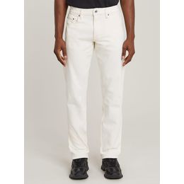 G-Star Raw 5-Pocket-Jeans G-STAR "Mosa Straight Jeans", Herren, Gr. 27, L&auml;nge 32, 96 ecru mom washes, Obermaterial: 74% Baumwolle, 25% Baumwolle, 1% Elasthan, Jeans 5-Pocket-Jeans