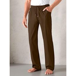 Homewearpants CLASSIC, Herren, Gr. 25, Unterbauchgr&ouml;&szlig;en, gr&uuml;n (khaki), 100% Baumwolle, unifarben, lang, Hosen
