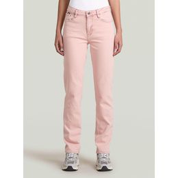 G-Star Raw 5-Pocket-Jeans G-STAR "Iggie Straight Jeans", Damen, Gr. 25, Länge 32, faded frosty pink, Obermaterial: 88% Baumwolle, 11% Baumwolle, 1% Elasthan, Jeans 5-Pocket-Jeans