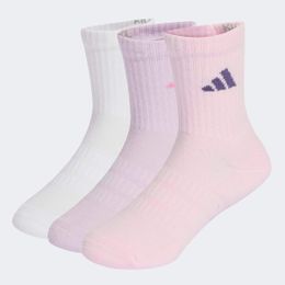 M&auml;dchen Funktionssocken "C KD CRW 3P", adidas Performance, Gr. 34clear pink, wei&szlig;, ice lavender, Obermaterial: 63% Baumwolle, 32% Polyester, 4%