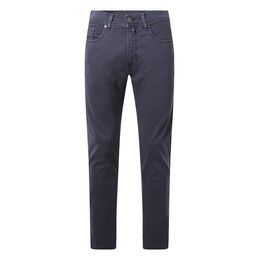 5-Pocket-Jeans Pierre Cardin "PC-Lyon", Herren, Gr. 34, L&auml;nge 34, blau (salute), Web, Obermaterial: 70% Baumwolle, 21% Lyocell, 7% Polyester, 2% Elasthan, unifarben, regular fit kn&ouml;chelfrei, Jeans 5-Pocket-Jeans, mit Umschlagsaum