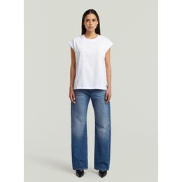 Regular-fit-Jeans G-STAR "Bowey Boyfriend Jeans", Damen, Gr. 23, Länge 30, faded blau chrome, Obermaterial: 100% Baumwolle, Jeans