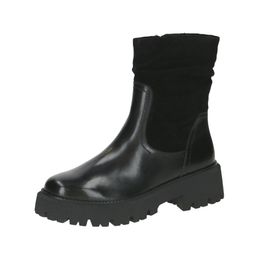 Stiefelette Caprice "Caprice Stiefelette Leder", Damen, Gr. 38, schwarz, Leder, Schuhe Stiefelette